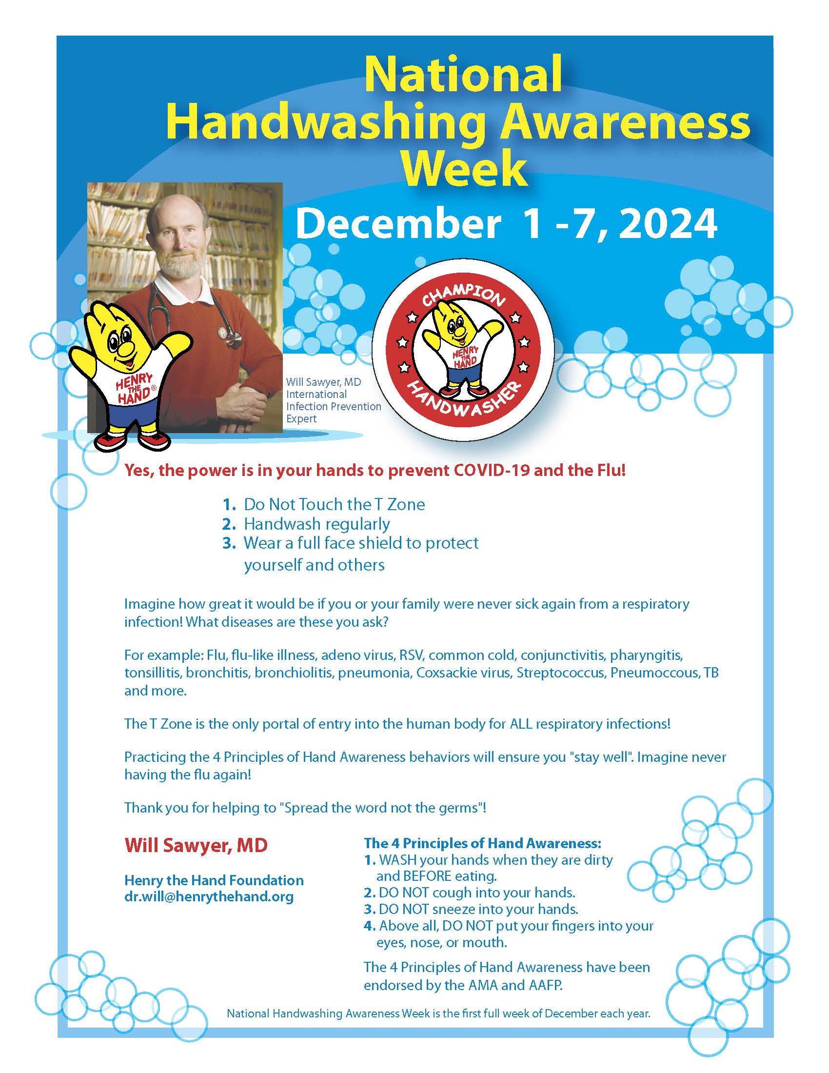 National Handwashing Awareness Week | Henry The Hand
